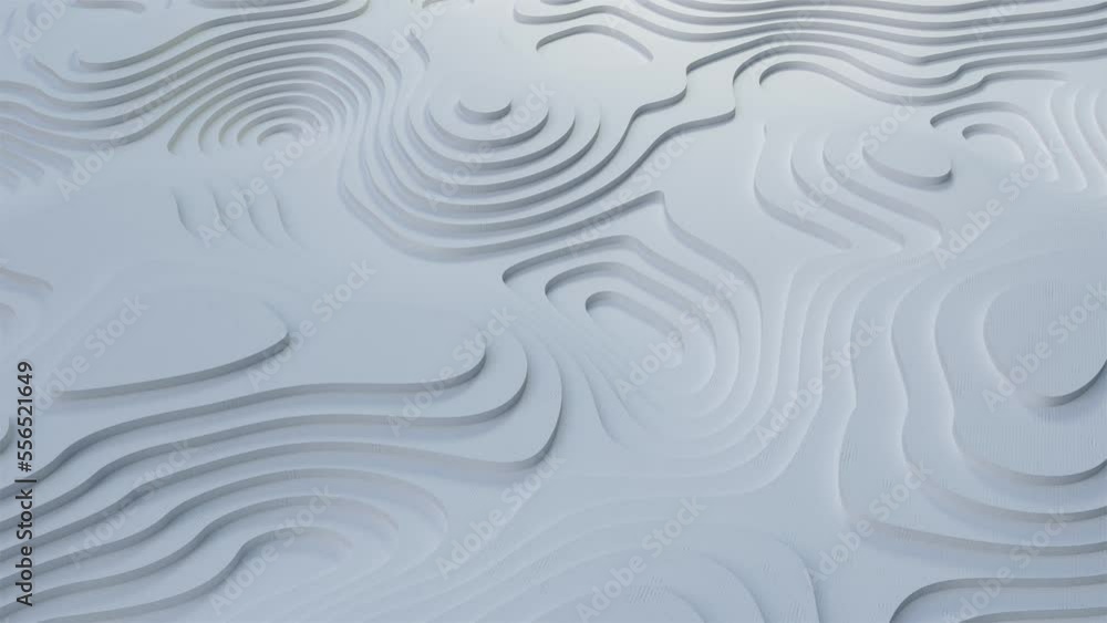 3d Topology Topographic Map Lines animation. Motion graphics design for ...