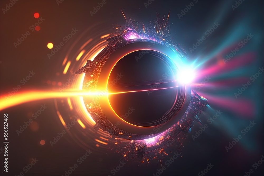 This series of animation frames features a realistic lens flare effect ...