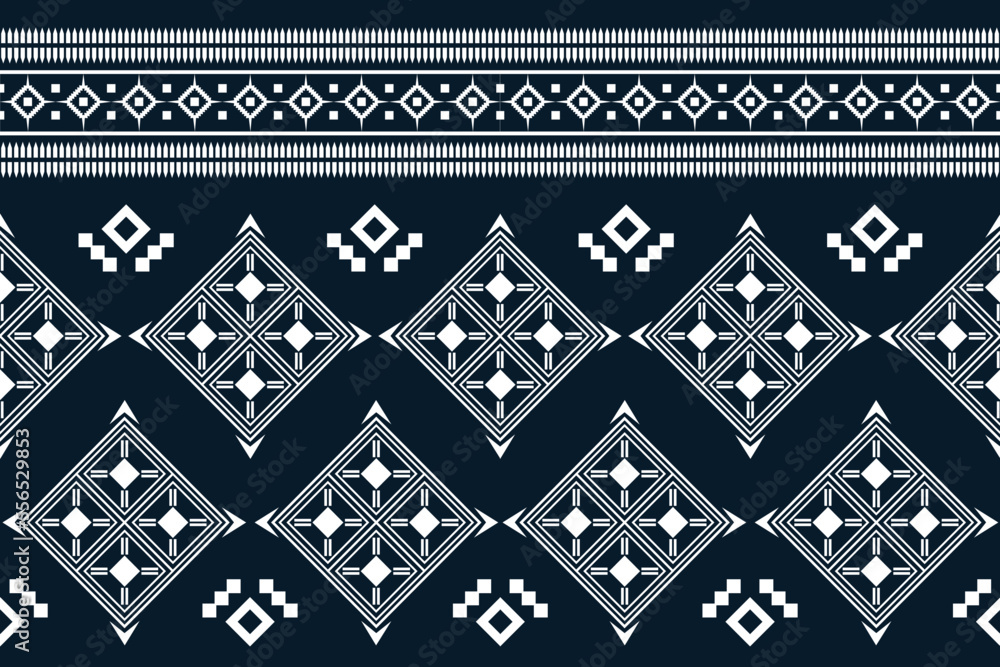 Dark Blue Aztec Pattern