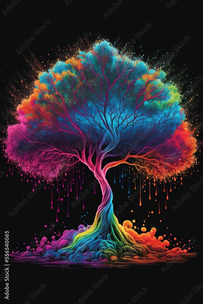 Trippy Tree Background