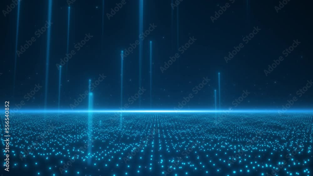 abstract 3D render big data visualization. Futuristic infographics ...