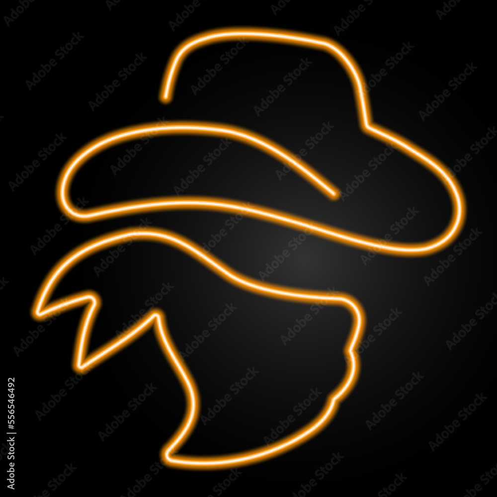 bandit neon sign, modern glowing banner design, colorful modern design ...