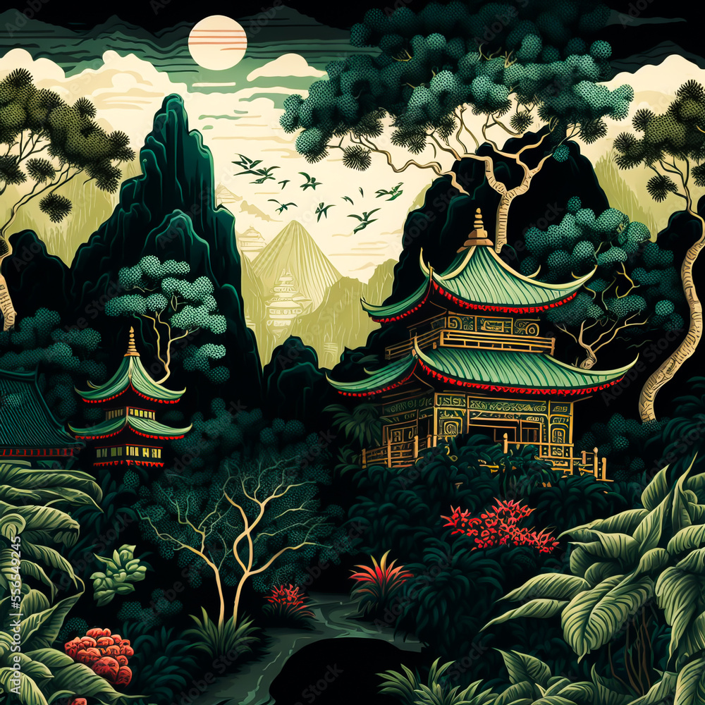 Japanese style background. Japan culture background for design. Travel ...