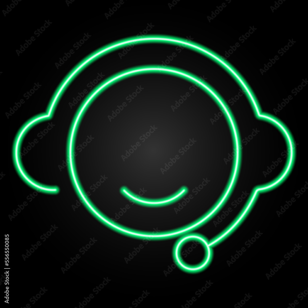 call center neon sign, modern glowing banner design, colorful modern ...