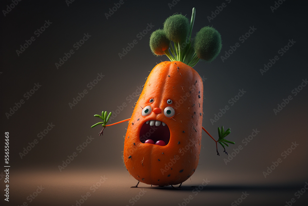the character is an evil carrot, created by a neural network ...