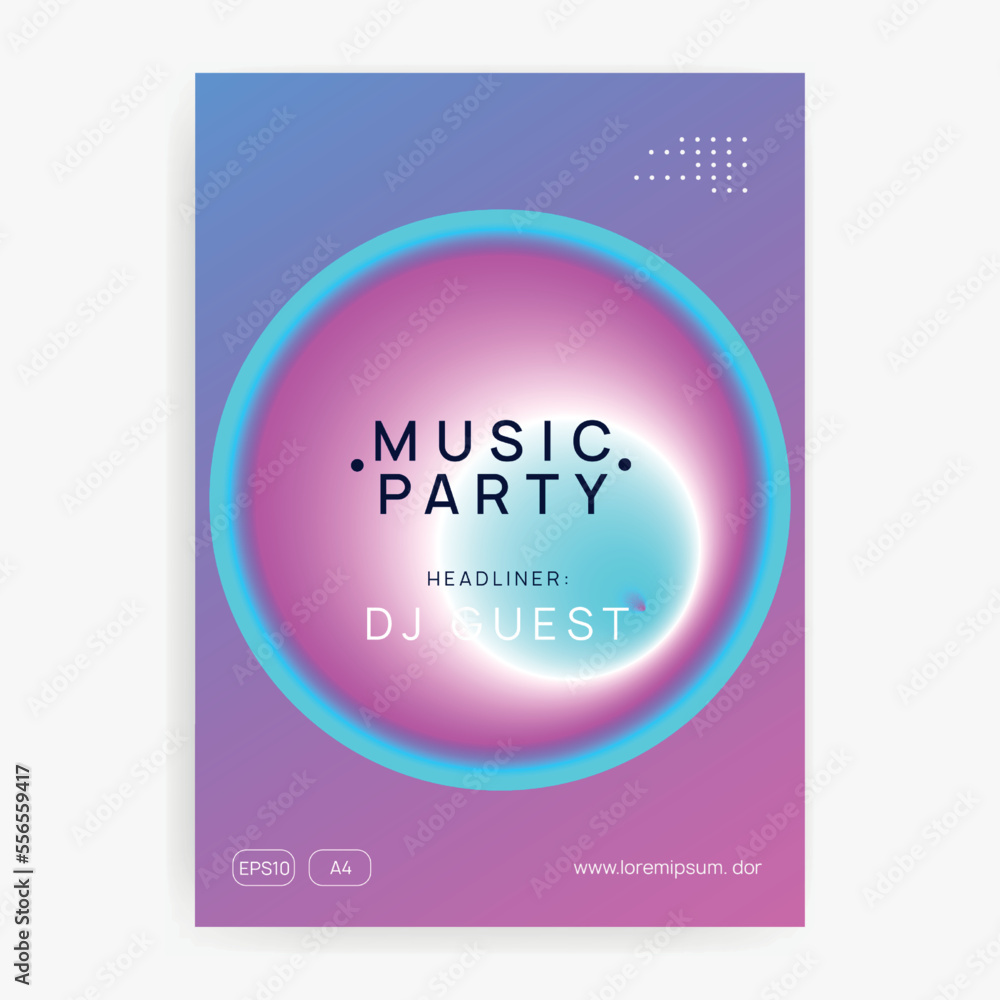 Techno Party. Minimal Pattern For Cover Concept. Trance And Carnival ...