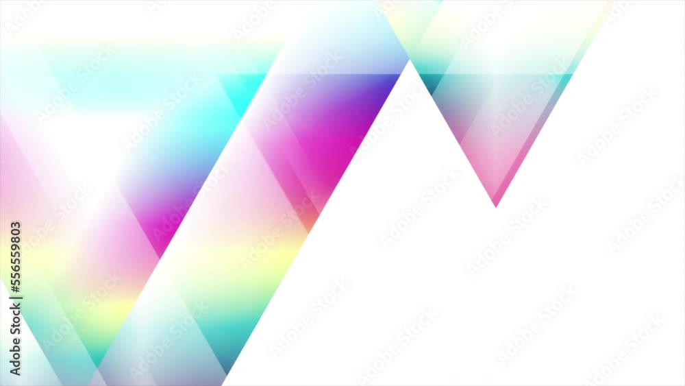 Holographic triangles geometric abstract tech background. Seamless ...