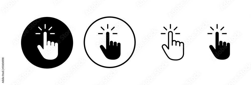 Hand cursor icon vector illustration. cursor sign and symbol. hand ...
