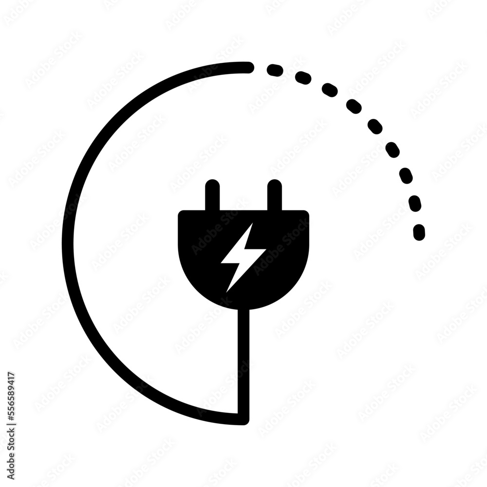 Icono de enchufe eléctrico. Corriente eléctrico, conectar enchufe ...