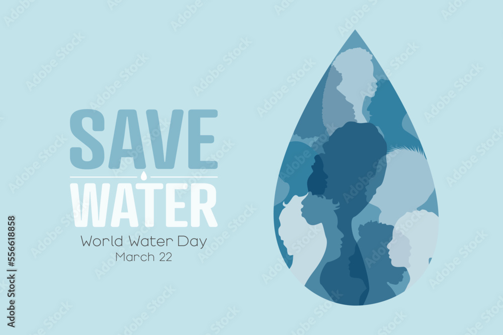 World Water Day banner. Save Water. Stock Vector | Adobe Stock