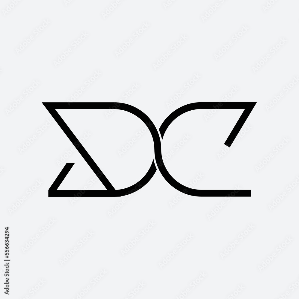 Initial Letter DC Logo Design Creative Modern Symbol Icon Stock Vector ...