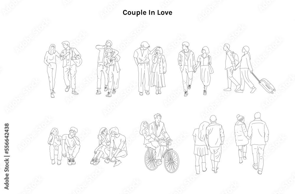 How To Draw Two People In Love