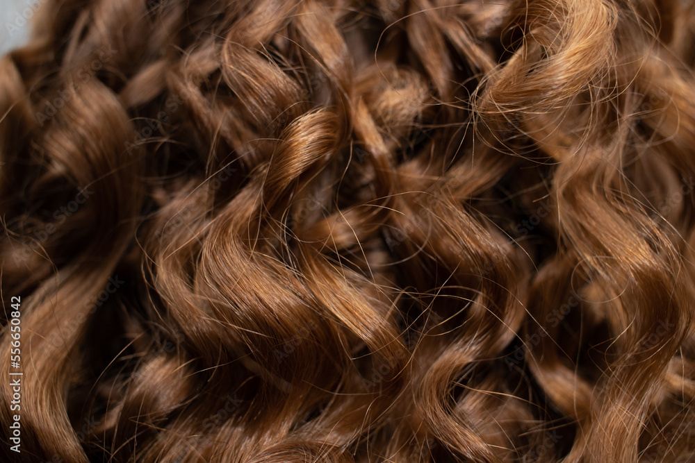 Light brown curls hair background Stock Photo | Adobe Stock