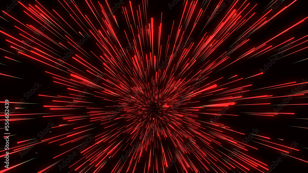 Abstract circular light speed background. Dynamic lines. Futuristic ...