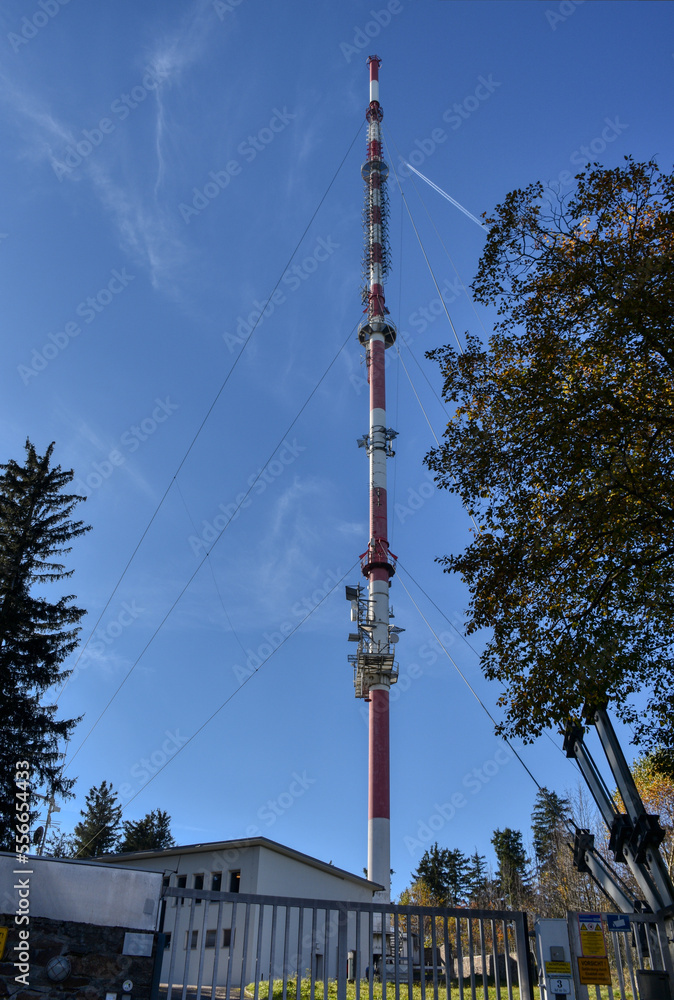 Lichtenberg, Linz, Sender, Grundnetzsender, Sendemast, Rohrmast, DAB+, Digitalradio, UKW; DVB-T2 ...