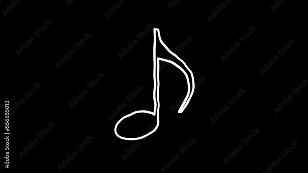 icon sign or symbol animation. White Highlight Elements. Doodle loop ...