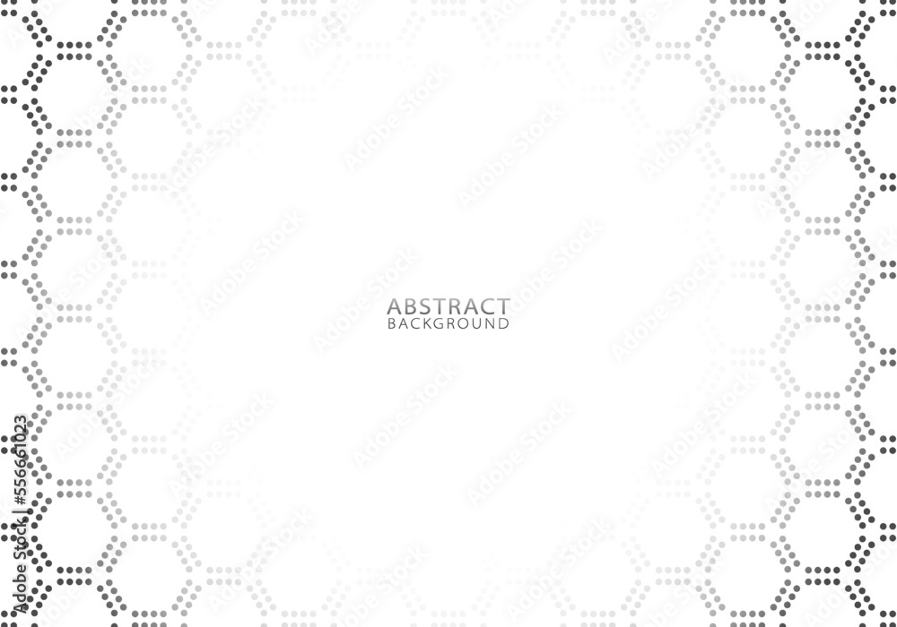geometric hexagon pattern with dots Stock Vector | Adobe Stock