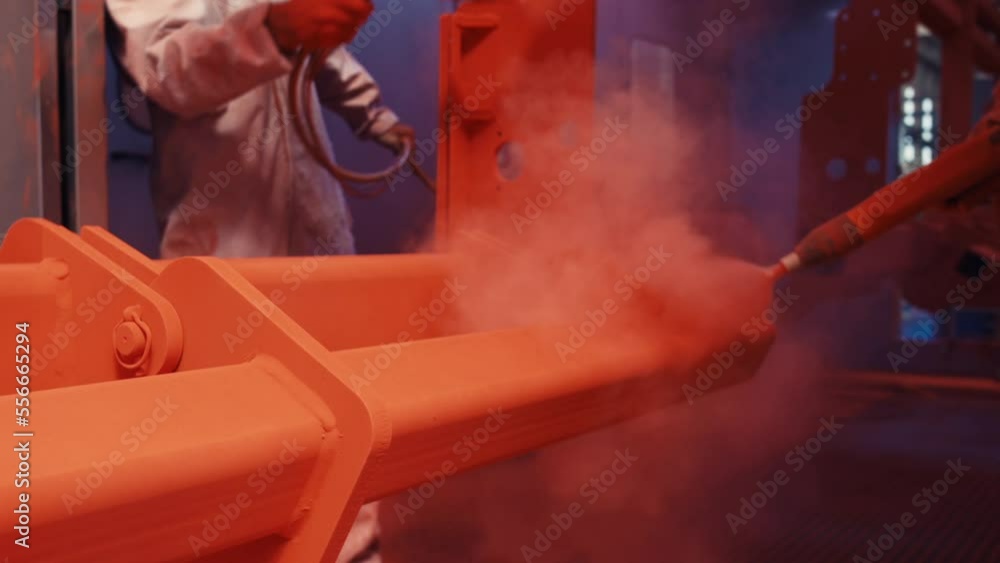 Industrial painting metal powder coating paint manufacturing process ...