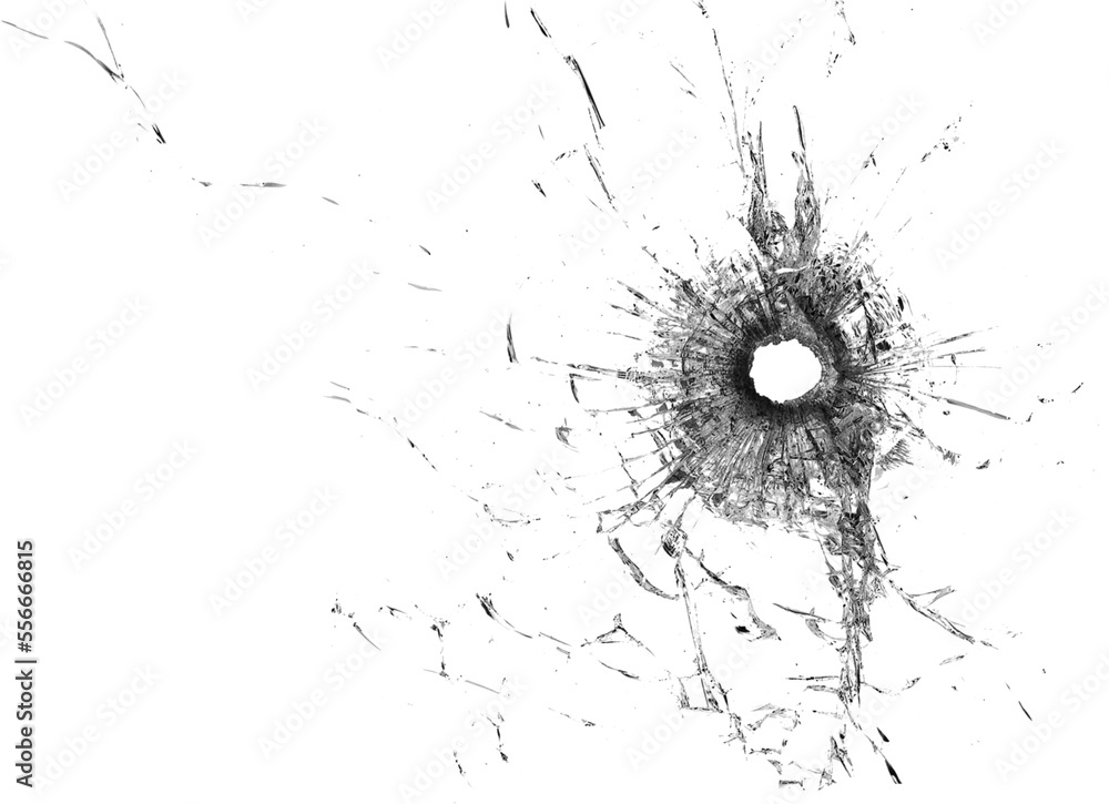 handgun bullet hole in the wall transparent background Stock ...
