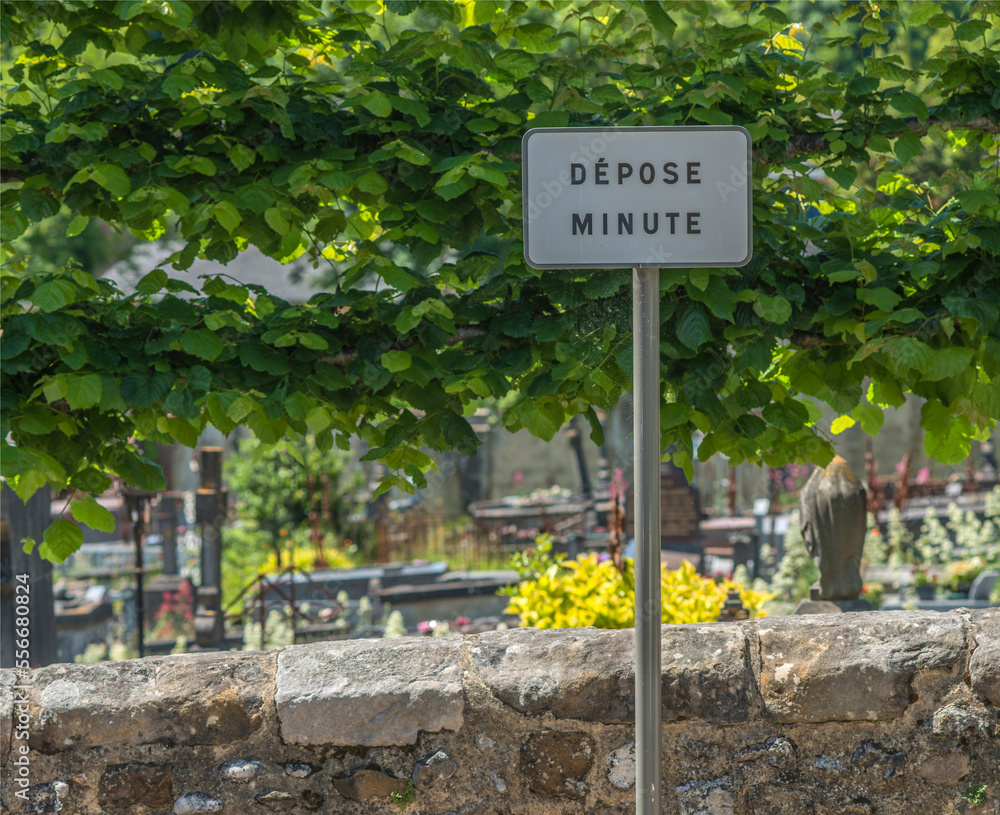 Panneau de dépose minute u cimetière de Saint-Valéry-sur-Somme ...