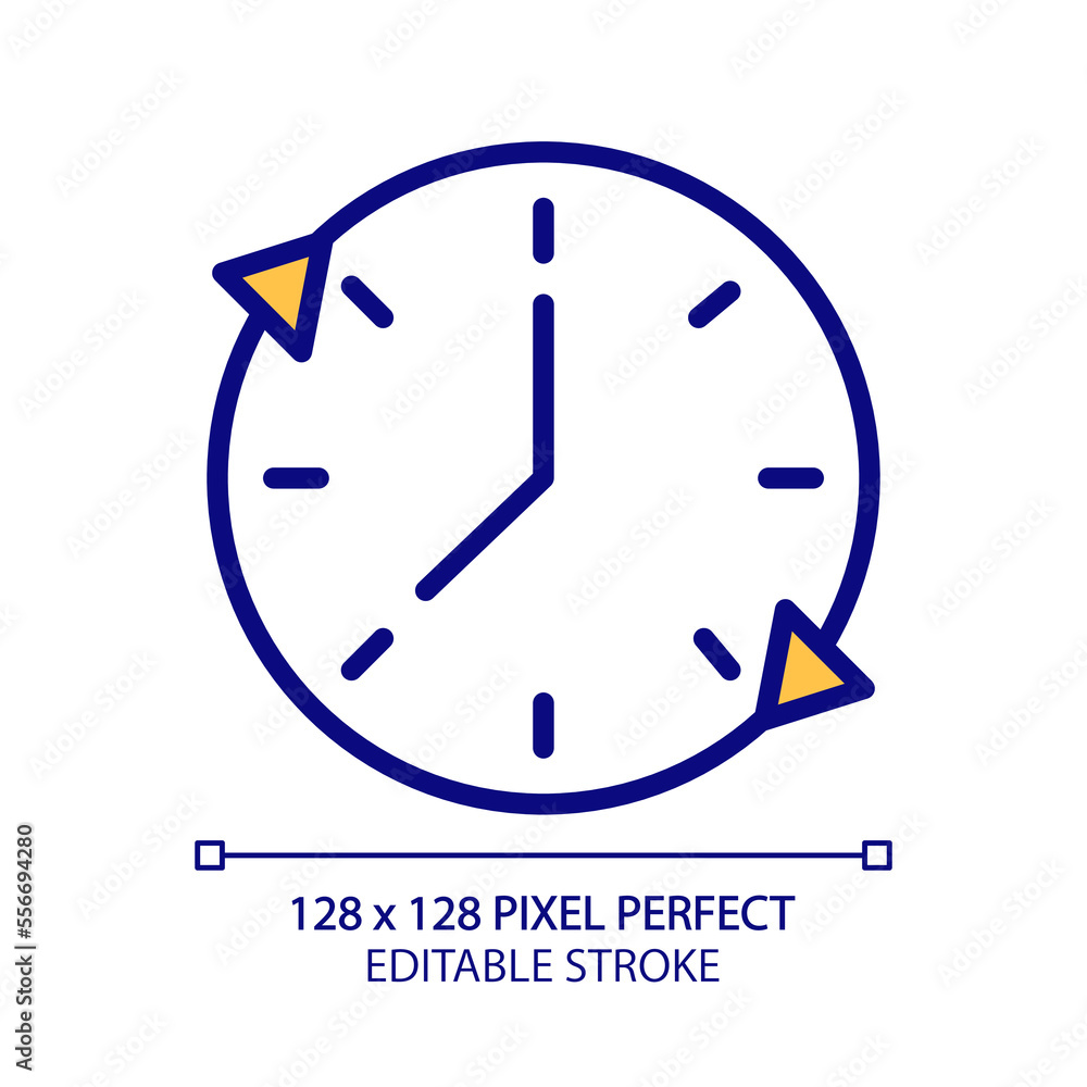 Time period pixel perfect RGB color icon. Validity and expiration ...