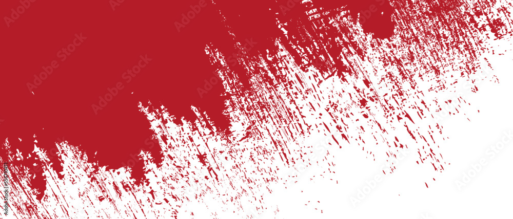 Red brush stroke background. Red ink splash on backdrop. Brush ...