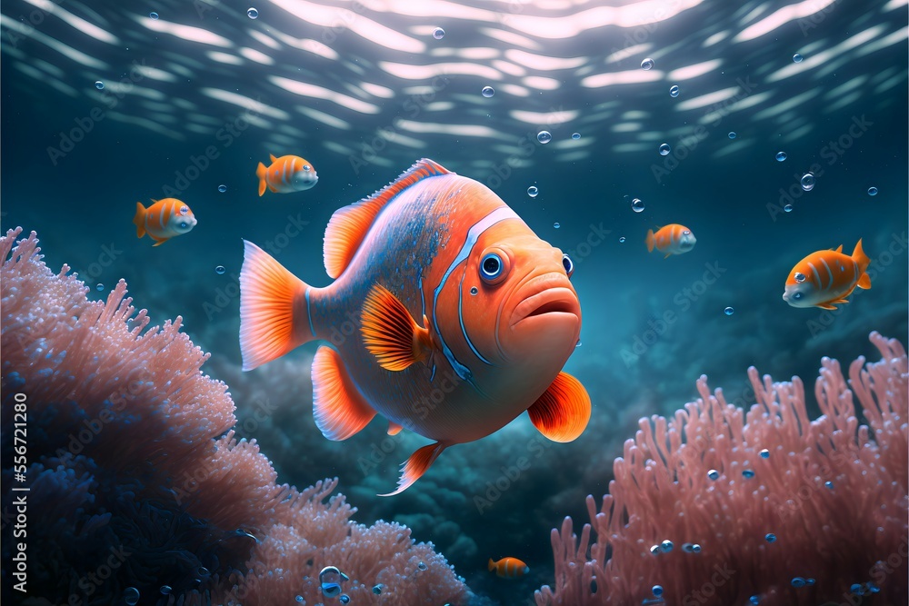 Underwater Bubbles Fish