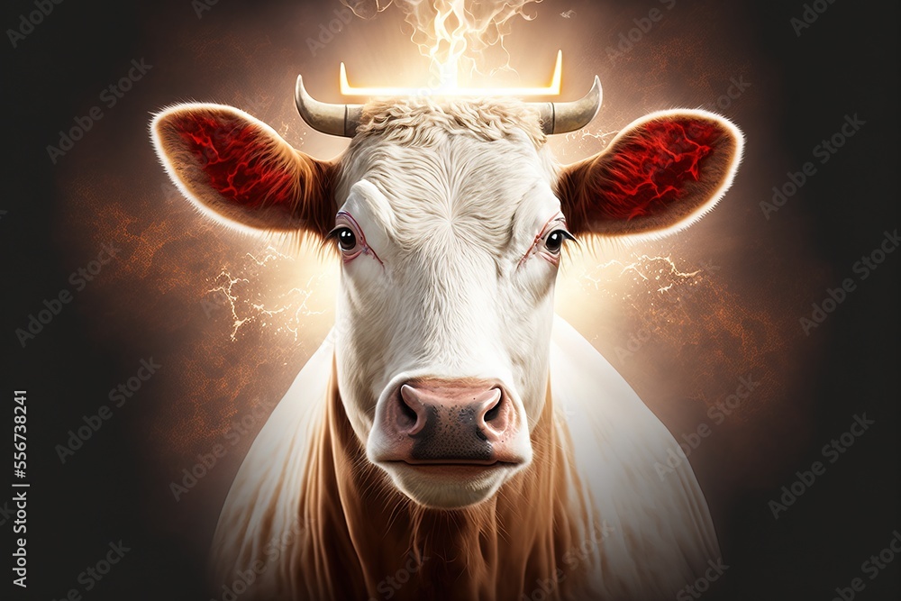 Holy cow. Generative AI Stock Illustration | Adobe Stock