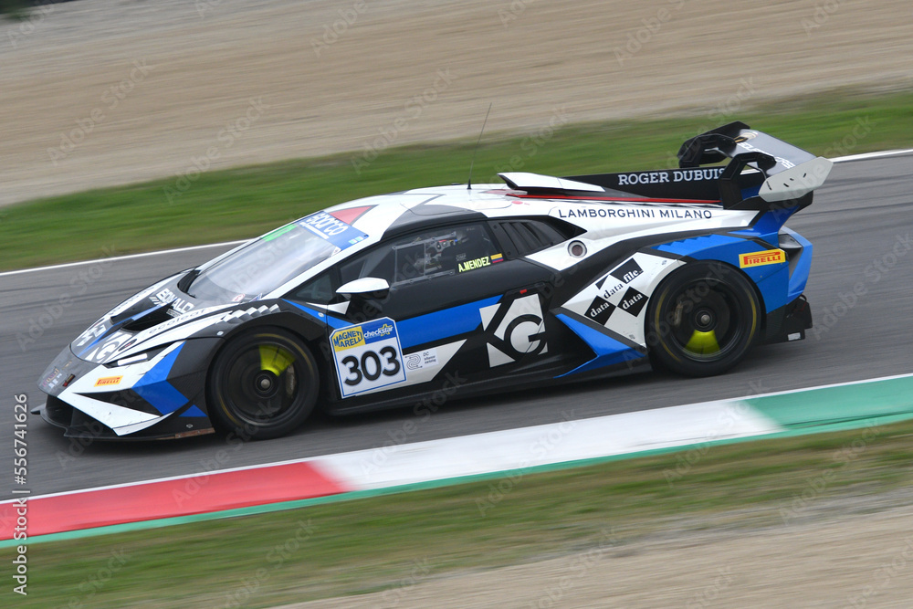 Mugello Circuit, Italy - October 21, 2022: Lamborghini Huracan ST Evo 2 ...