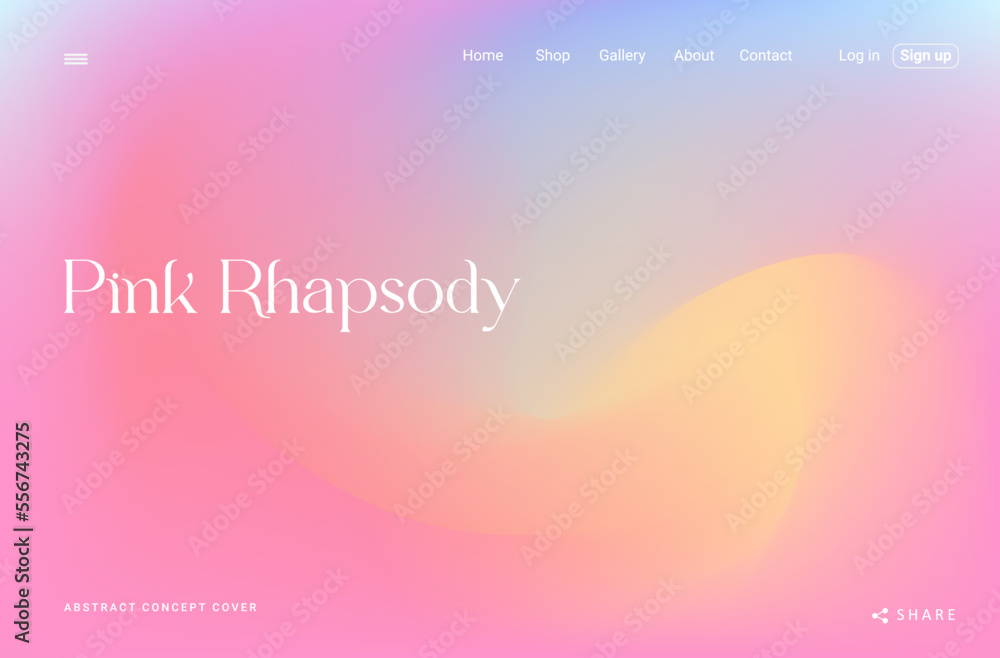 Abstract pink gradient mesh background. Colorful smooth. soft colored ...