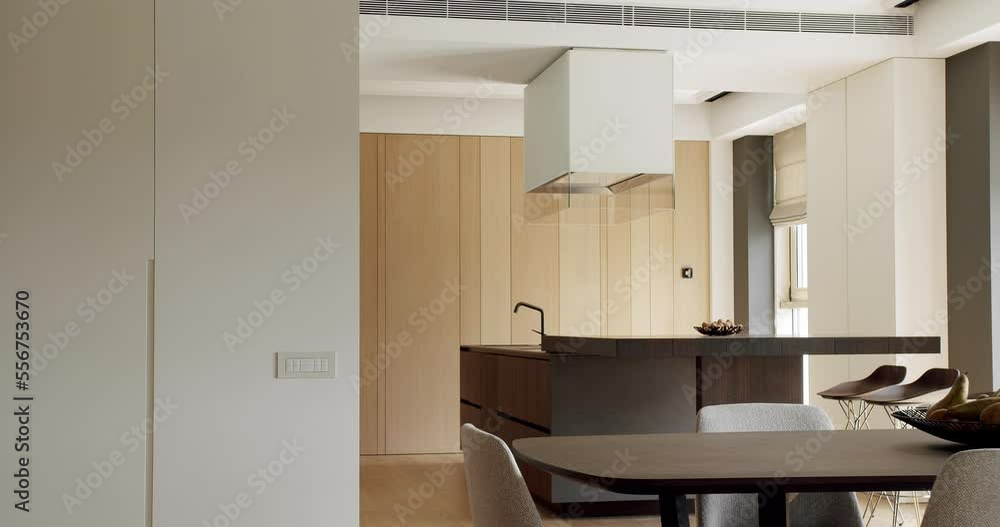 Beautiful kitchen interior with new stylish furniture.Real Luxury ...