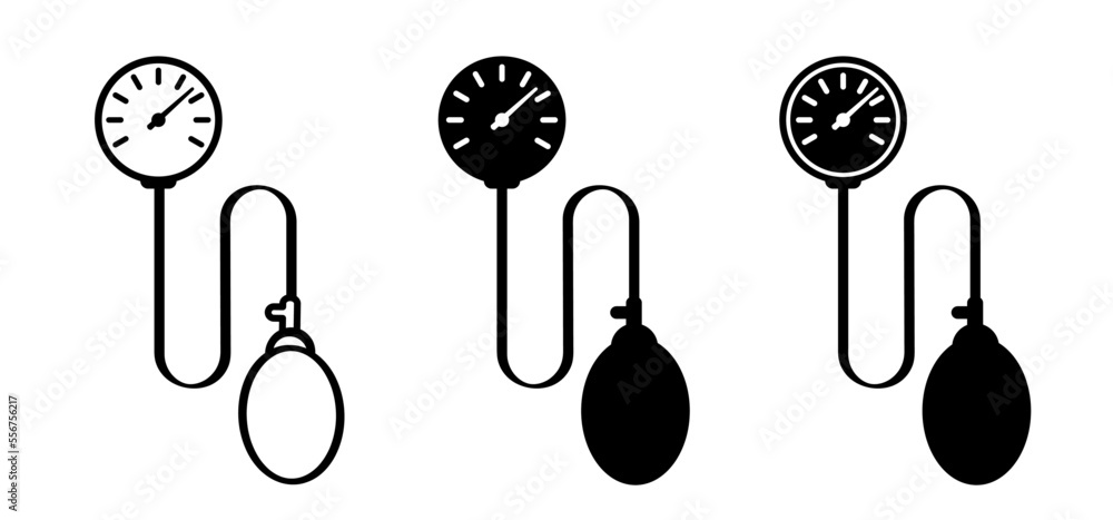 Cartoon blood pressure monitor, Medical tonometer. Pressure blood high ...