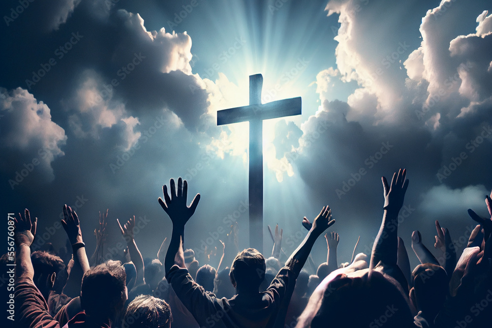 People Praying To Jesus