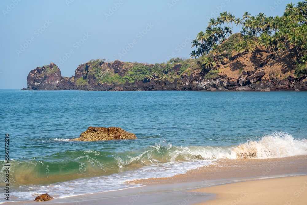 Cabo de Rama Beach at Cabo Serai in South Goa; Cabo de Rama, Goa, India ...