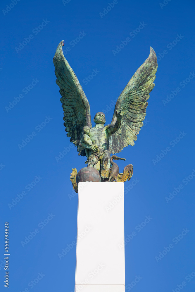 Mayan Angel Statue, Old Town San Francisco de Campeche, UNESCO World ...