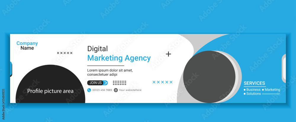 Linkedin profile background, Linkedin cover photos Stock Vector | Adobe ...