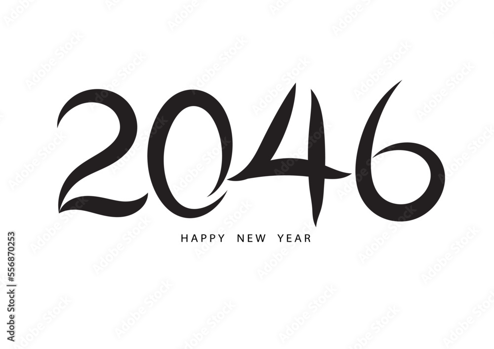2046 happy new year black color vector, 2046 number design, 2046 year ... 2046 happy new year black color vector, 2046 number design, 2046 year ...