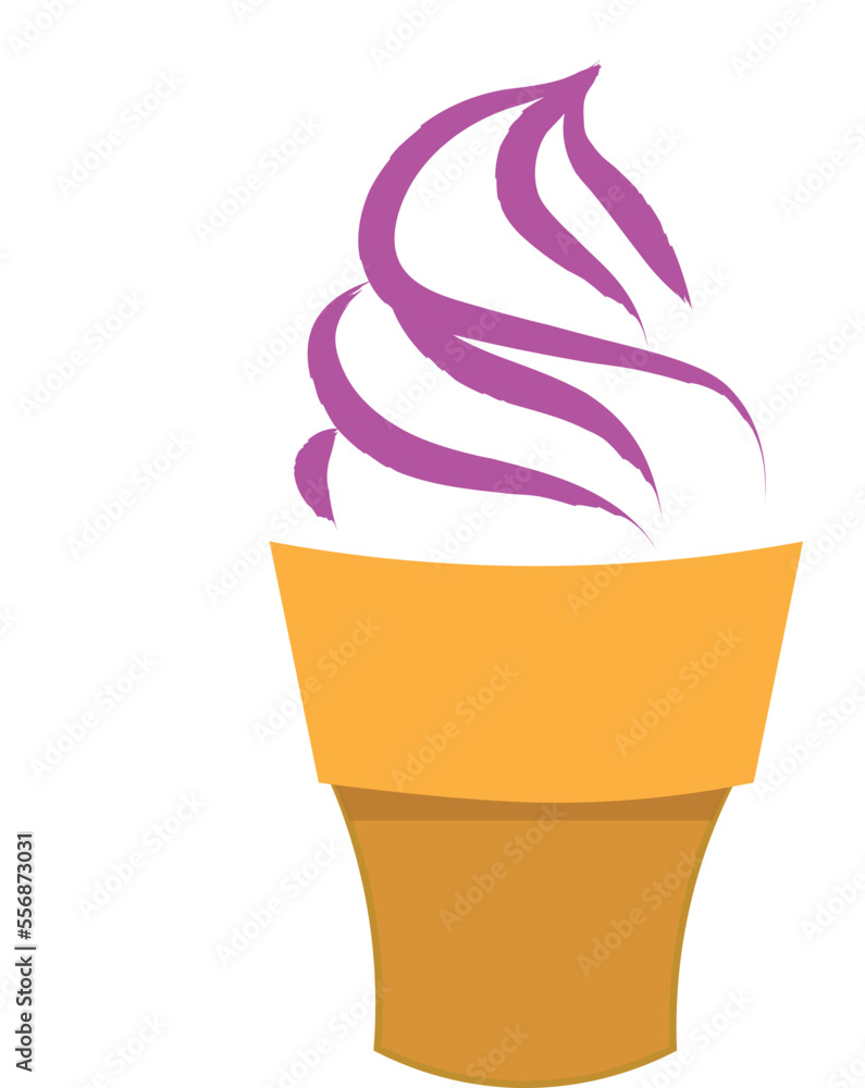 VECTOR DE UN HELADO EN VASO Stock Vector | Adobe Stock