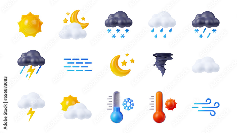 Weather Forecast Symbols Snow