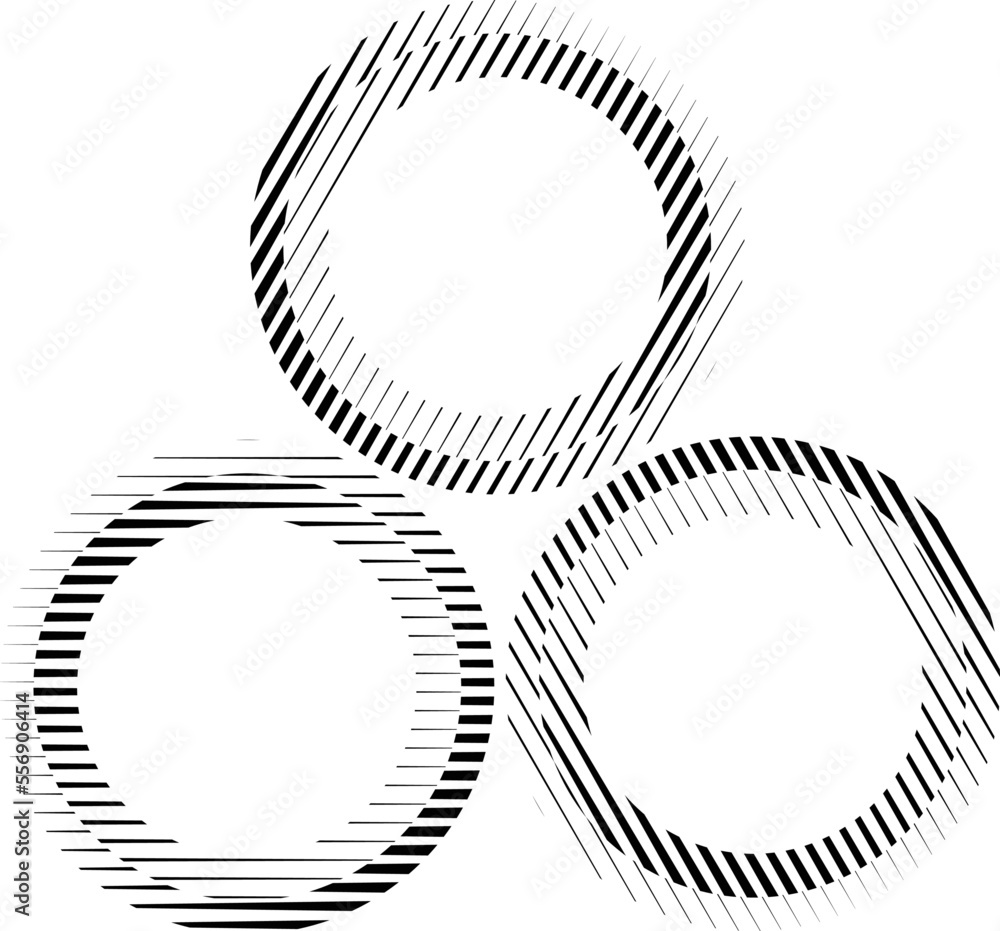 Lines in Circle Form . Spiral Vector Illustration .Technology round ...