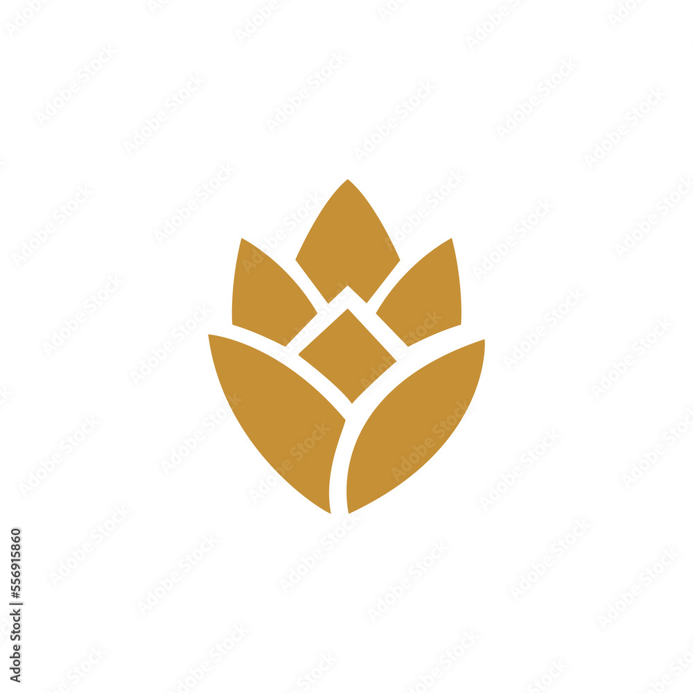 pinecone logo design vector sign Stock Vector | Adobe Stock