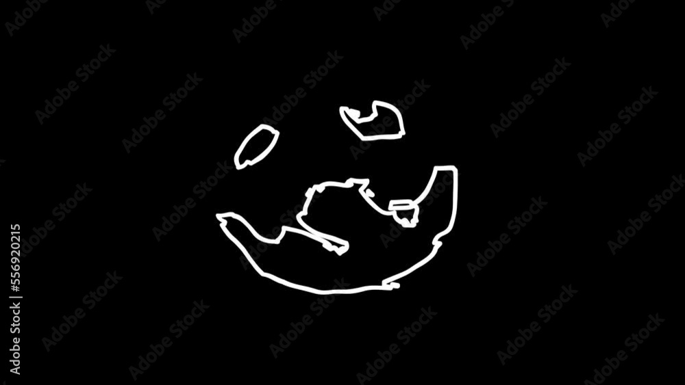Vidéo Stock peace symbol on black background icon sign or symbol ...