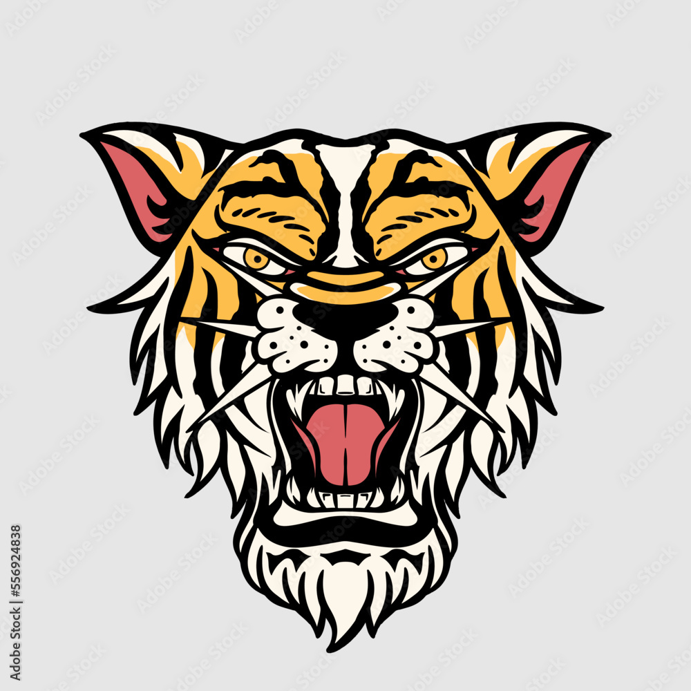 Very beautiful tiger illustrations with vector format and using cartoon ...