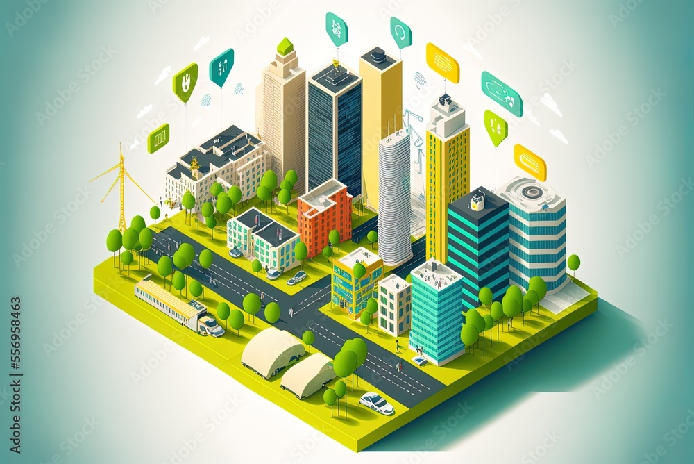 diverse and complementary components of the smart city idea. Generative ...