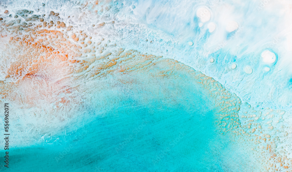 Artistic texture painted with liquid acrylic paints. Fluid art for ...