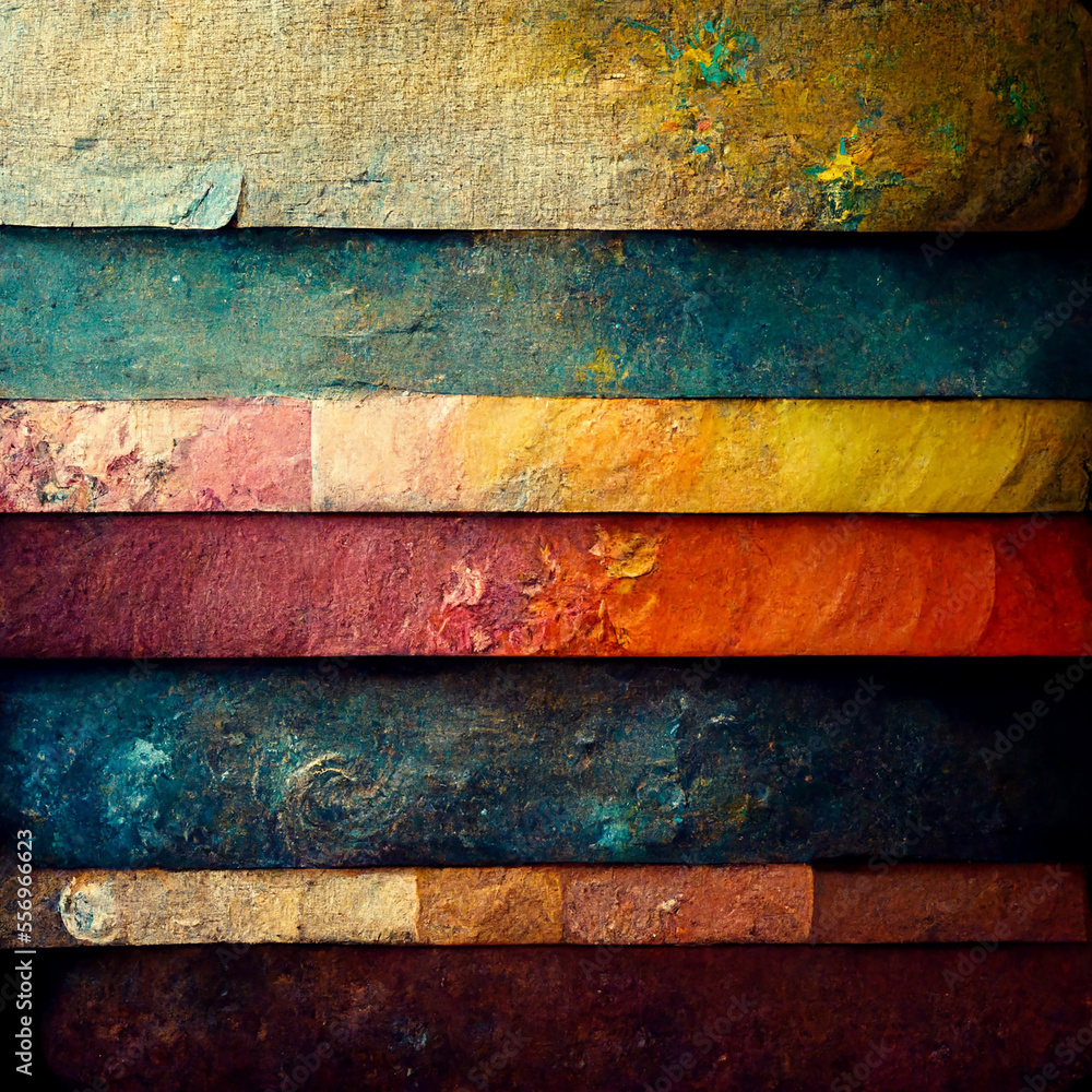 Texture background of old colour dirty crumbling brick wall. Uneven ...