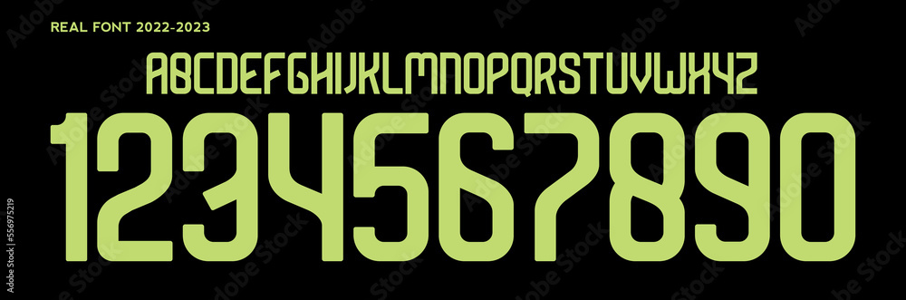 Poster font vector team 2022 - 23 kit sport style font – Wall Art ...