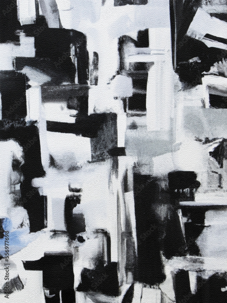 Abstract painting of apartment building Stock Illustration | Adobe Stock