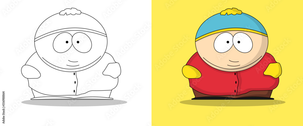 Eric Theodore Cartman vector illustration.Eric Cartman Fictional ...