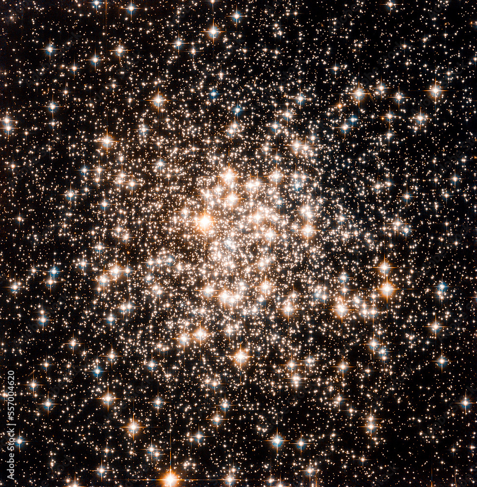 Ancient stars gleaming for many billions of years. Field of stars in ...